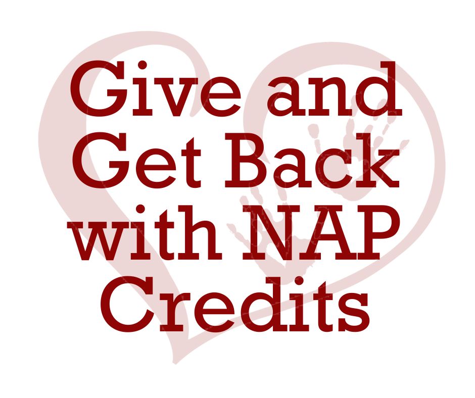NAP Credits are Here! - The Friends of Foster Care